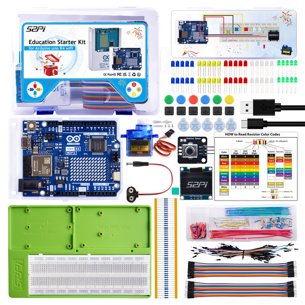 52Pi Education Starter Kit for Arduino UNO R4 WiFi, UNO R4 Development – 52Pi Store