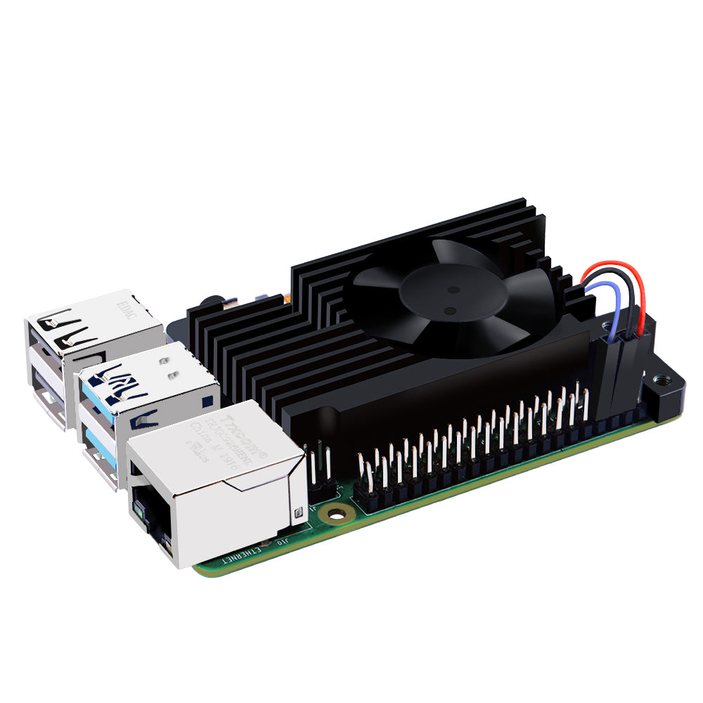 52Pi CNC Extreme Heatsink with Adjustable Speed Quiet PWM Fan For Rasp – 52Pi Store