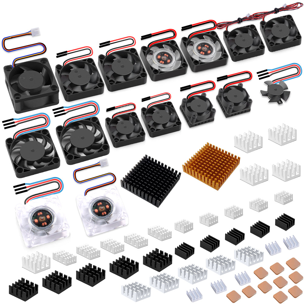 52Pi Fans & Heatsinks Kit PWM Cooler Heat Sink for Raspberry Pi Jetson – 52Pi Store