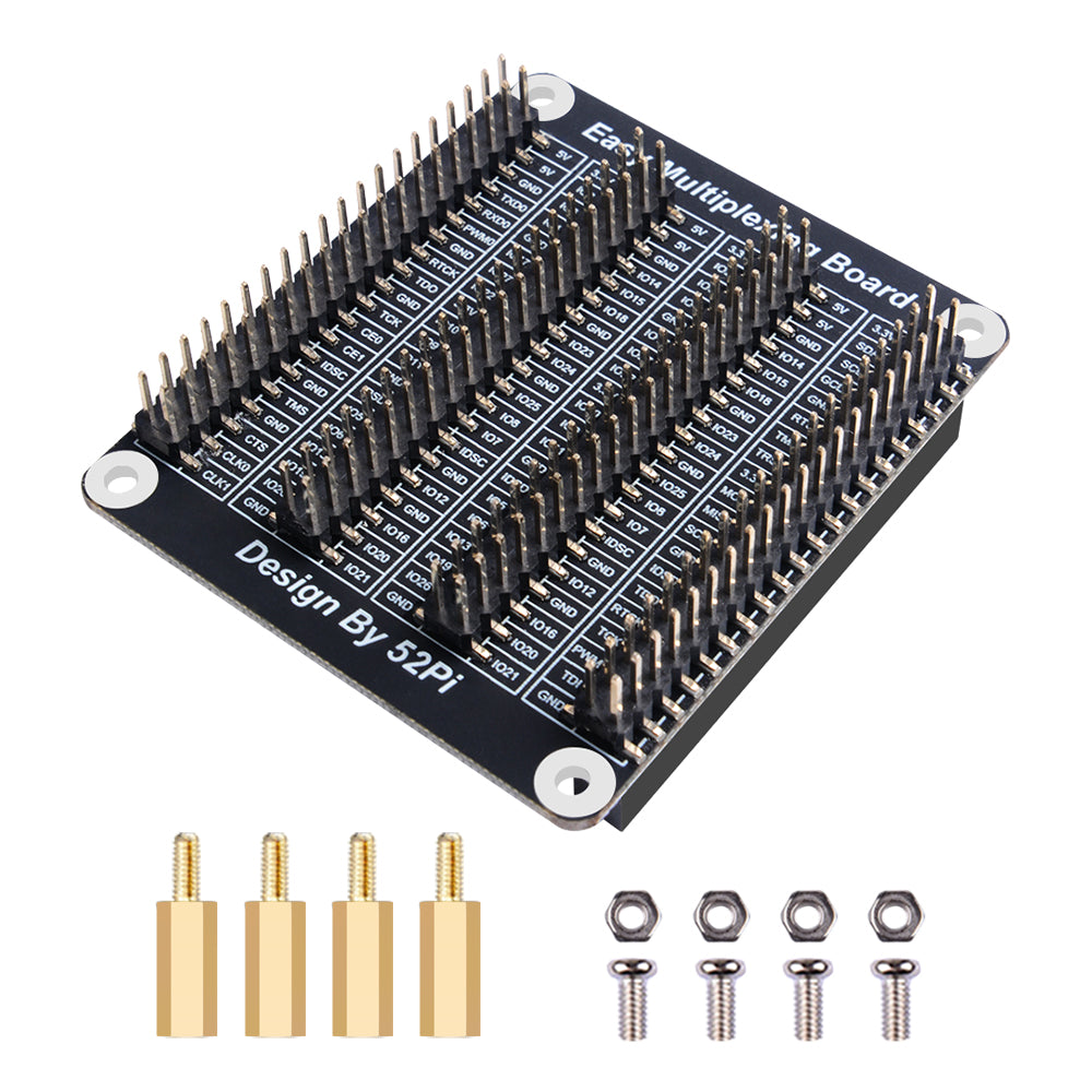 52Pi GPIO Extension Board for Raspberry Pi, Expansion Board GPIO 1 to – 52Pi Store