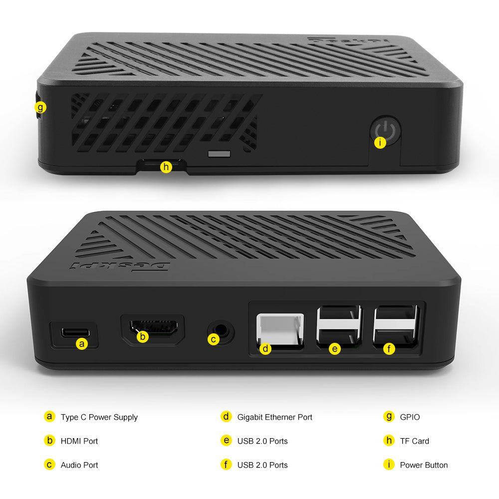 Deskpi Lite For Raspberry Pi 3b3b With Power Button Heatsink With