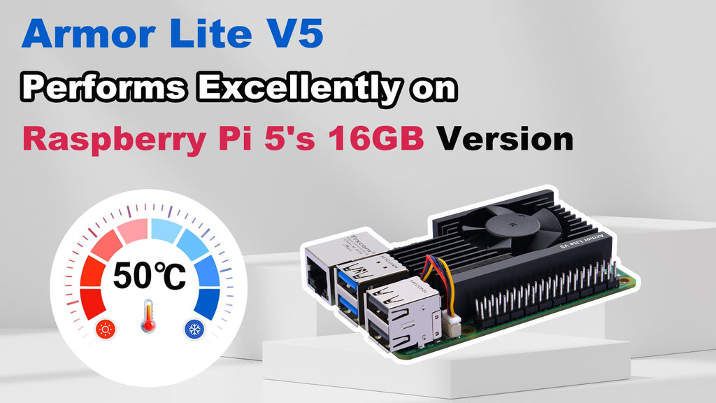 Armor lite v5 works with Raspberry Pi 5 16G RAM. – 52Pi Store
