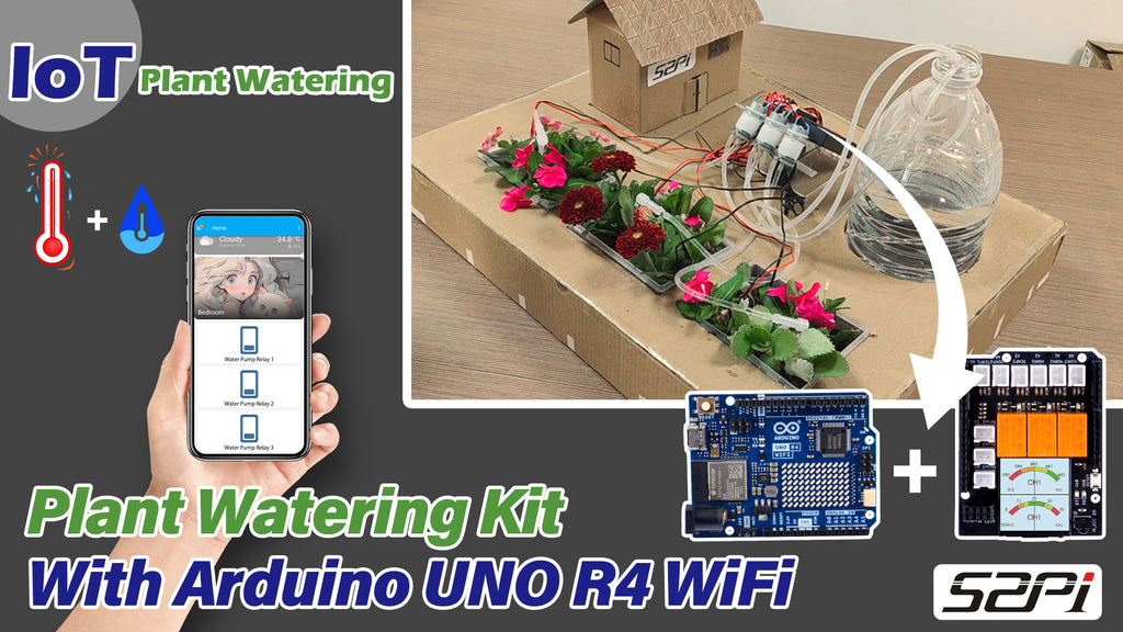 Plant Watering Kit with Arduino UNO R4 WiFi SKU: KZ-0069 – 52Pi Store