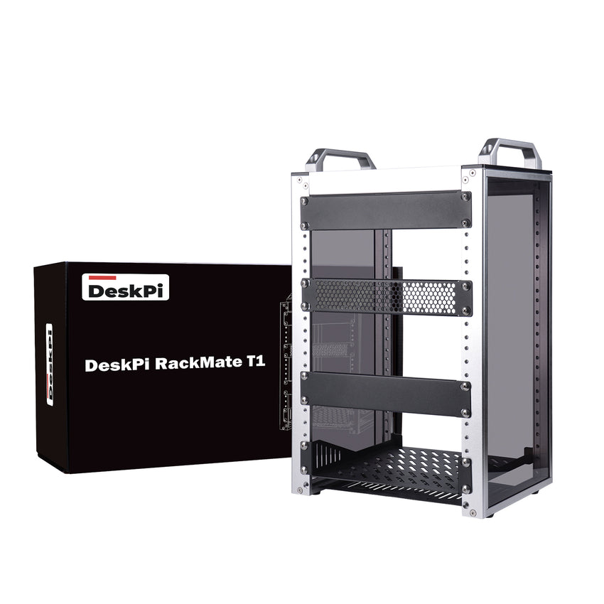 DeskPi RackMate 10 Inch 8U Server Cabinet, T1 Rackmount for Network, S ...