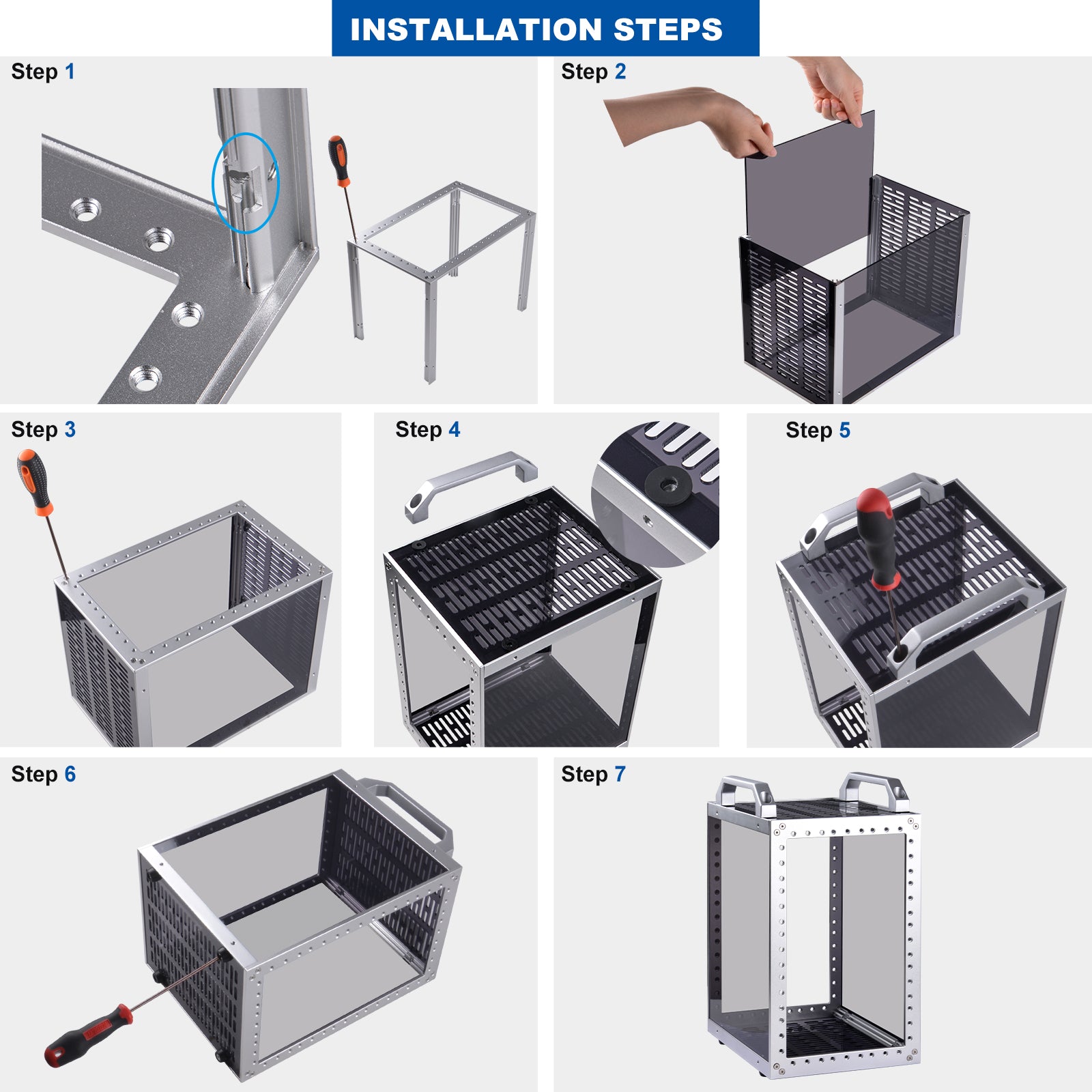 DeskPi RackMate Mini Server Cabinet, TT Rackmount for Network, Mini PC ...