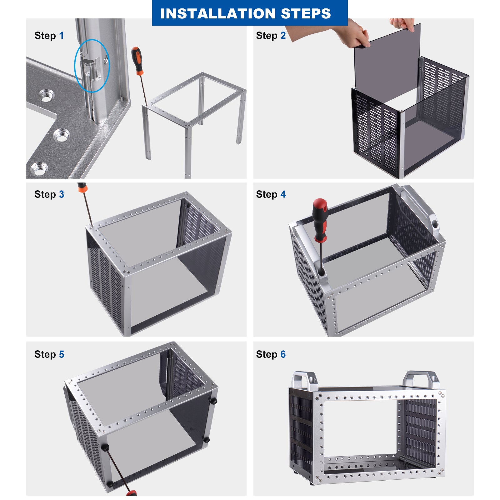 DeskPi RackMate Mini Server Cabinet, TT Rackmount for Network, Mini PC ...