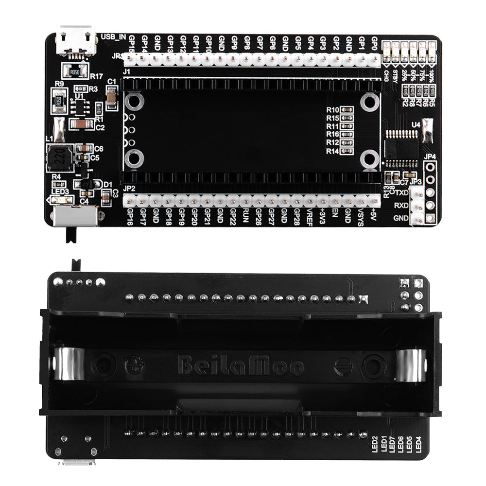 52Pi Raspberry Pi Pico/Pico W UPS Compatible 18650 Lithium Battery Onl ...