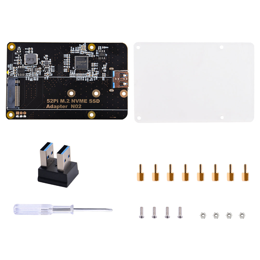 52Pi M.2 NVME SSD Storage Expansion Board for Raspberry Pi 4, Only Sup – 52Pi Store