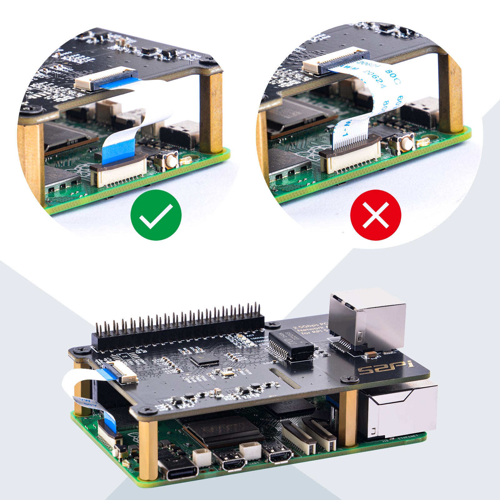 52Pi 2.5Gbps PCIe Network Adapter for Raspberry Pi 5 – 52Pi Store