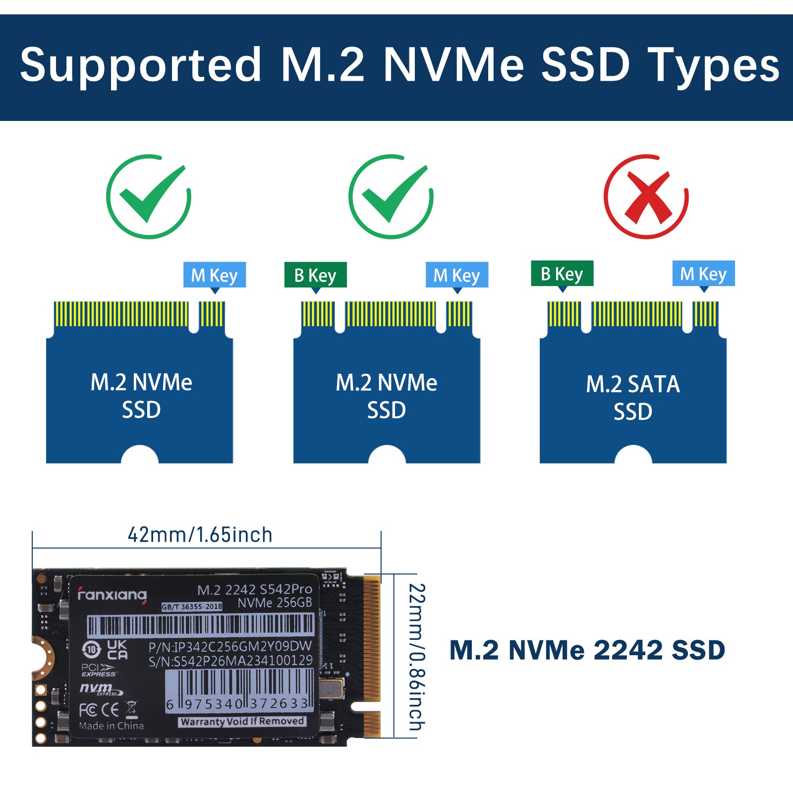 52Pi M.2 NVMe SSD Plus 2.5G Ethernet Adapter for Raspberry Pi 5, W01 U ...