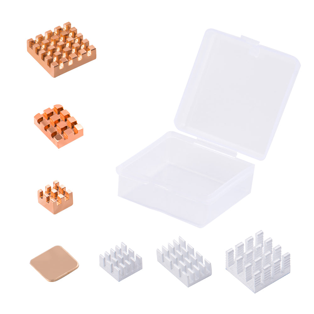 52Pi Heatsinks Pack Aluminum and Copper Heat Sink Cooling Kit for Rasp ...