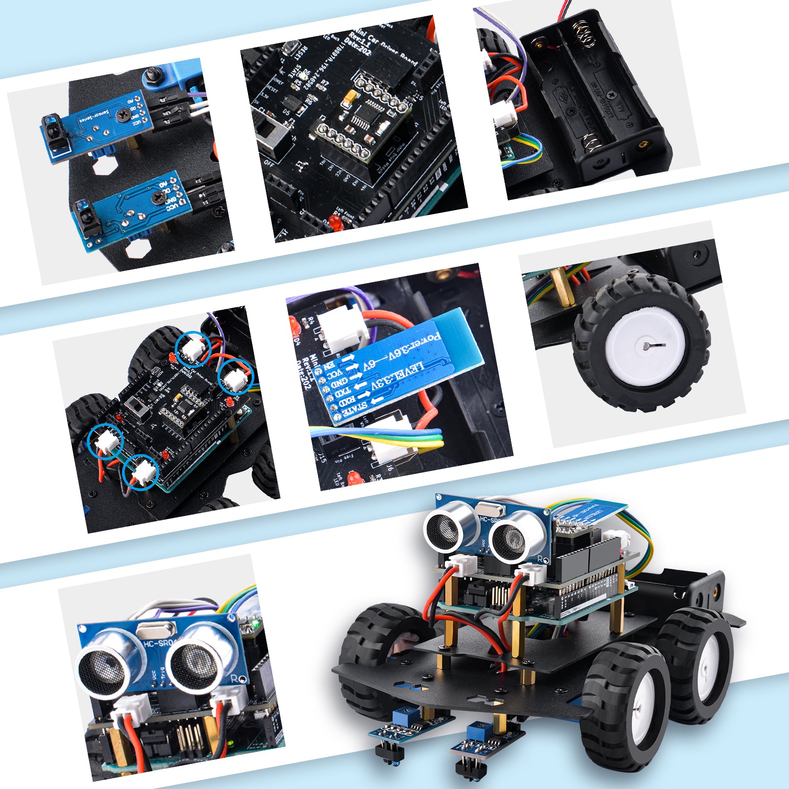 52Pi UNO R3 Smart Robot Car Kit for Arduino, STEM Programming Educatio ...