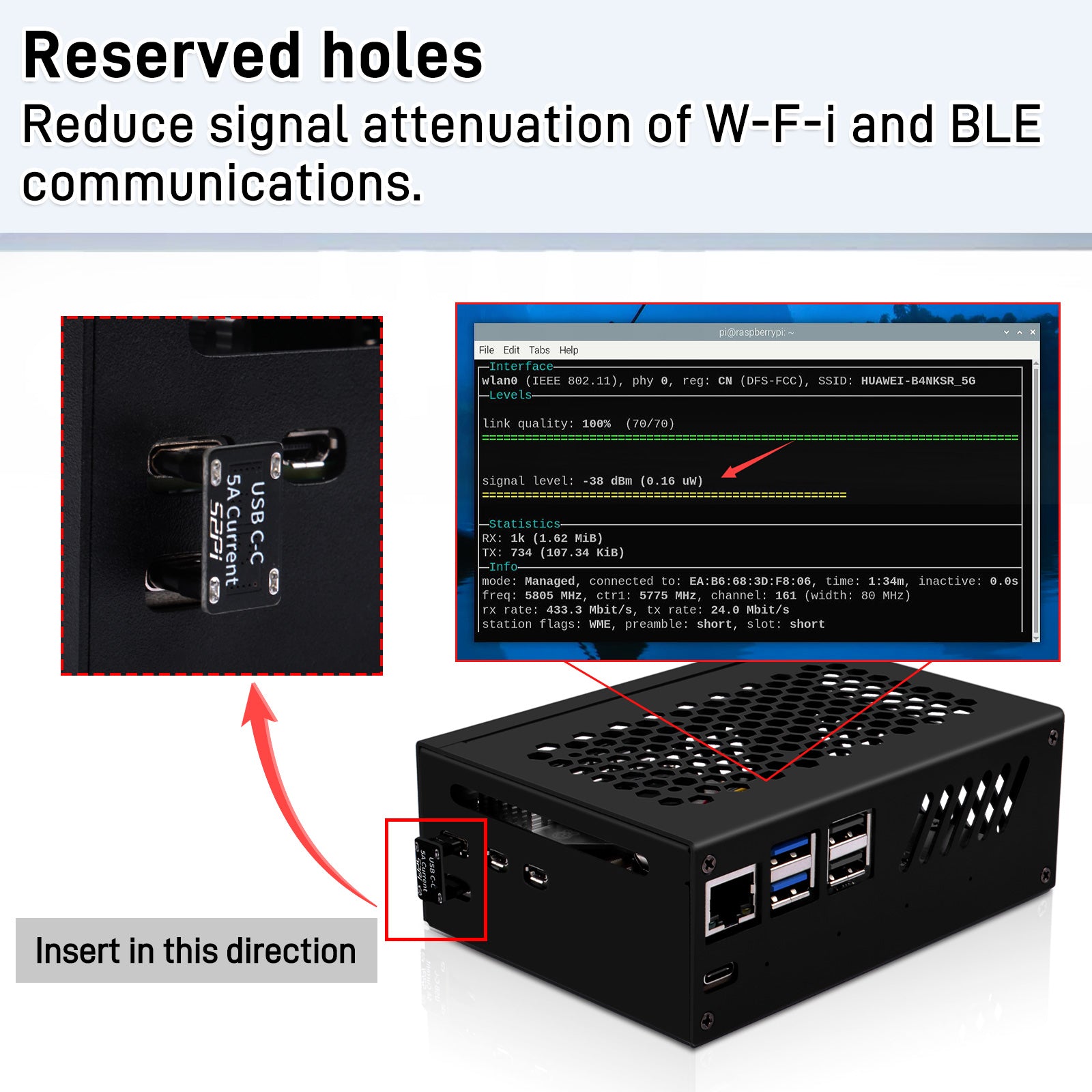 52Pi Metal Case for Raspberry Pi 5, With N16 Quad NVMe Expansion Board – 52Pi Store
