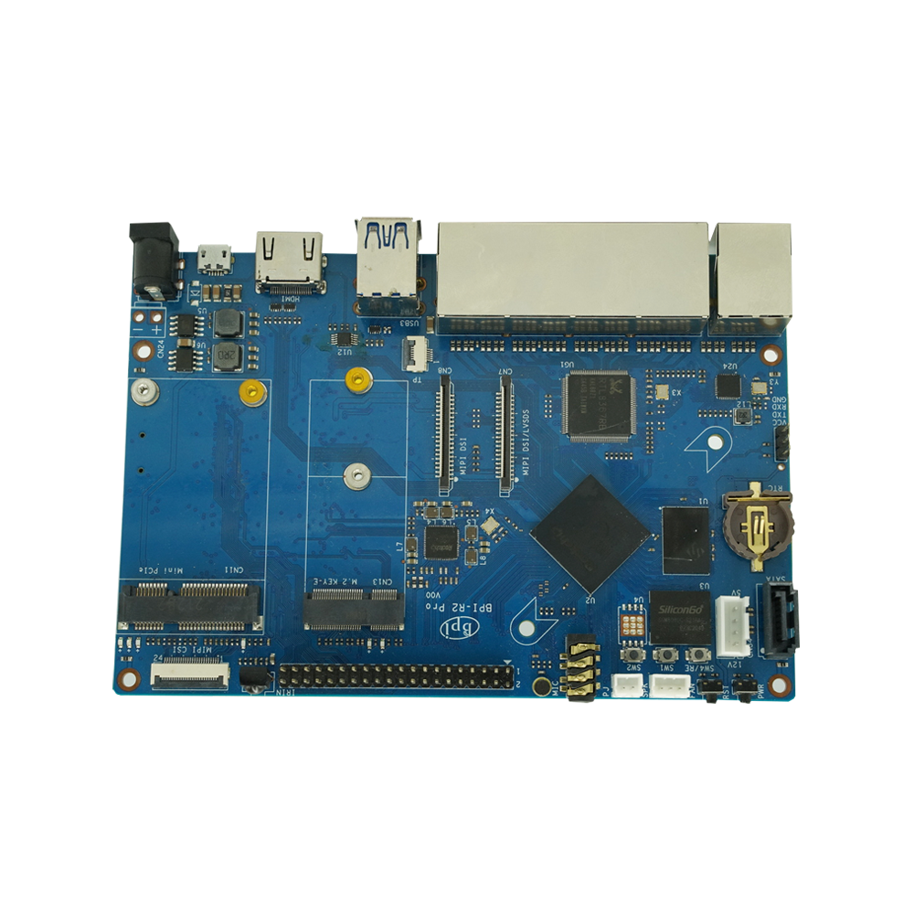 52Pi Banana PI BPI-R2 Pro Rockchip RK3568 Quad-core 2G LPDDR4 16G eMMC ...