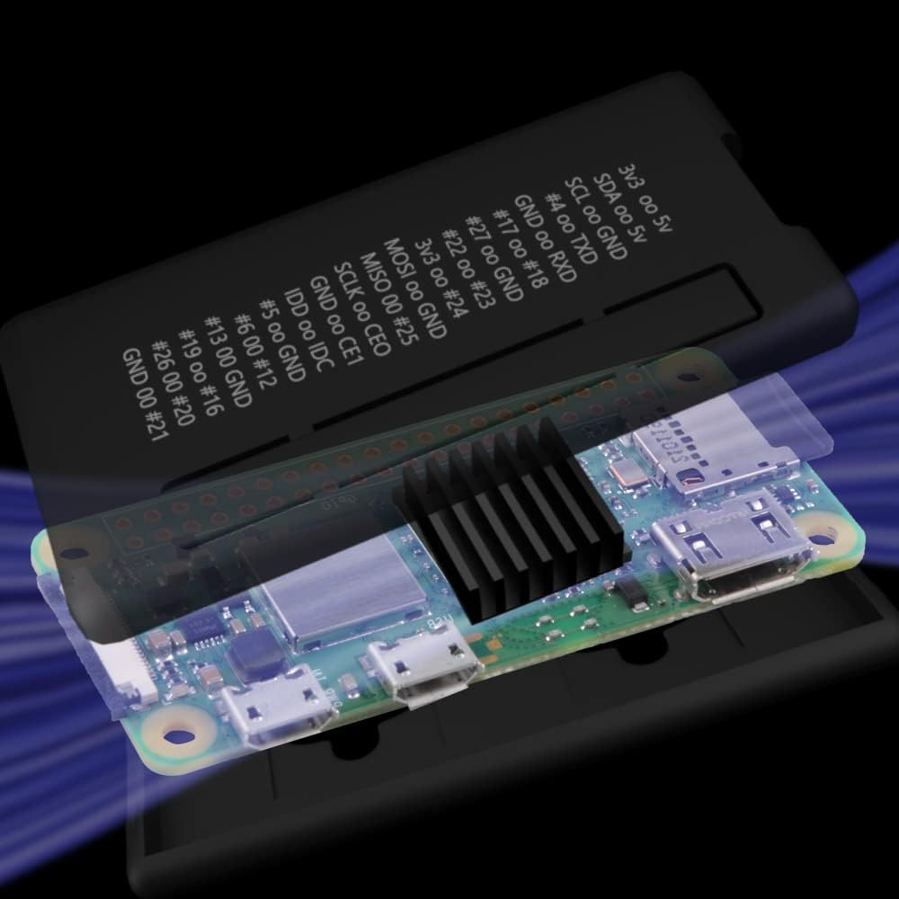 52Pi Raspberry Pi Zero 2 W/Zero W Case, 7 in 1 Basic Starter Kit with ...