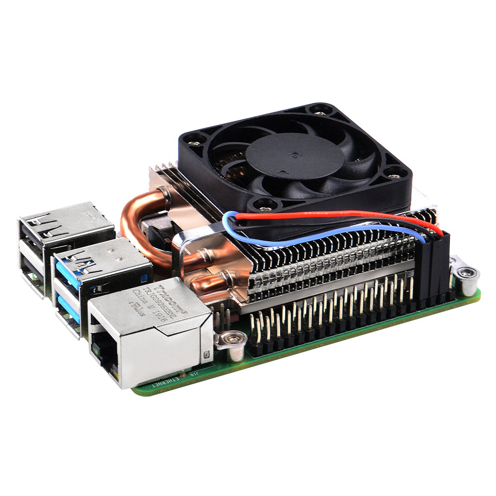 52Pi Ultra Thin Ice Tower Cooler Cooling Fan for Raspberry Pi 4 Model ...