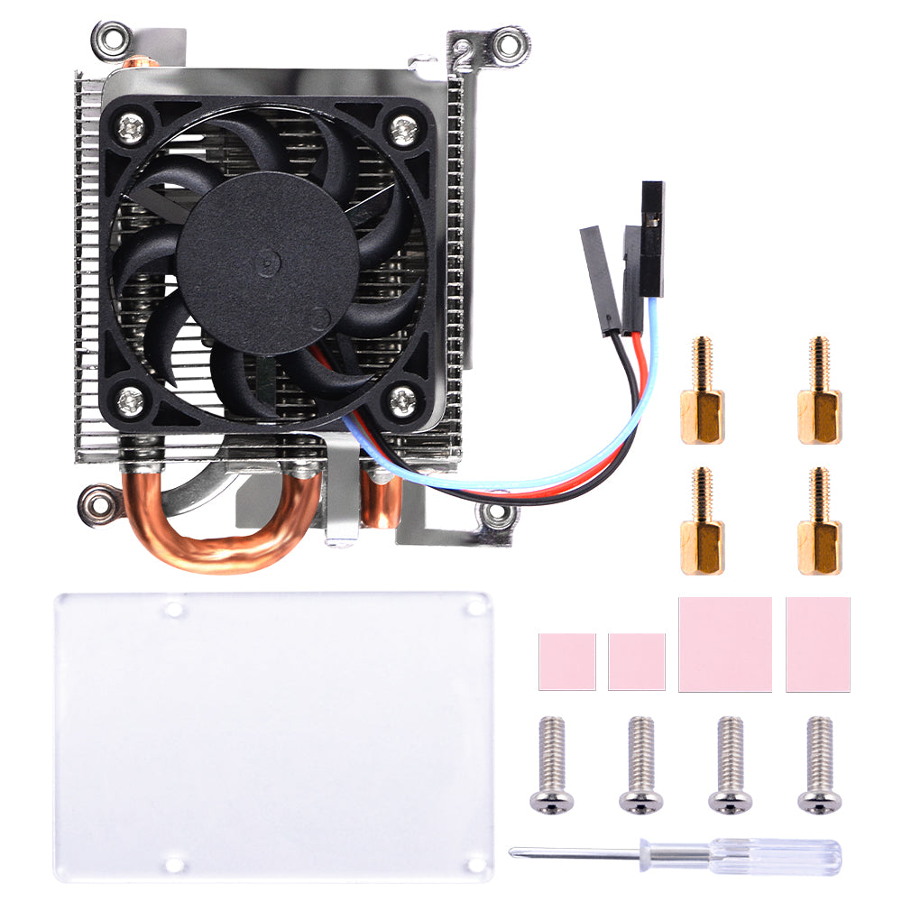 52Pi Ultra Thin Ice Tower Cooler Cooling Fan for Raspberry Pi 4 Model ...