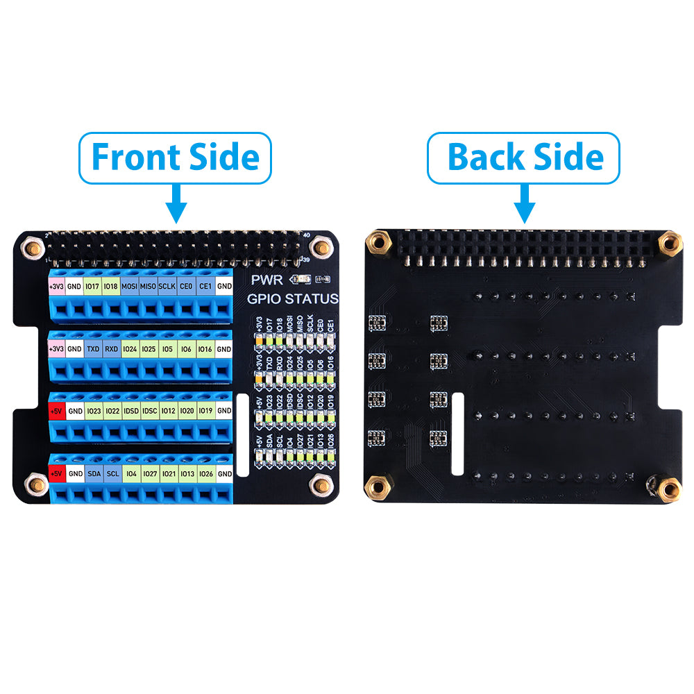 52pi Gpio Screw Terminal Block Breakout Board Hat For Raspberry Pi Gp 52pi Store 