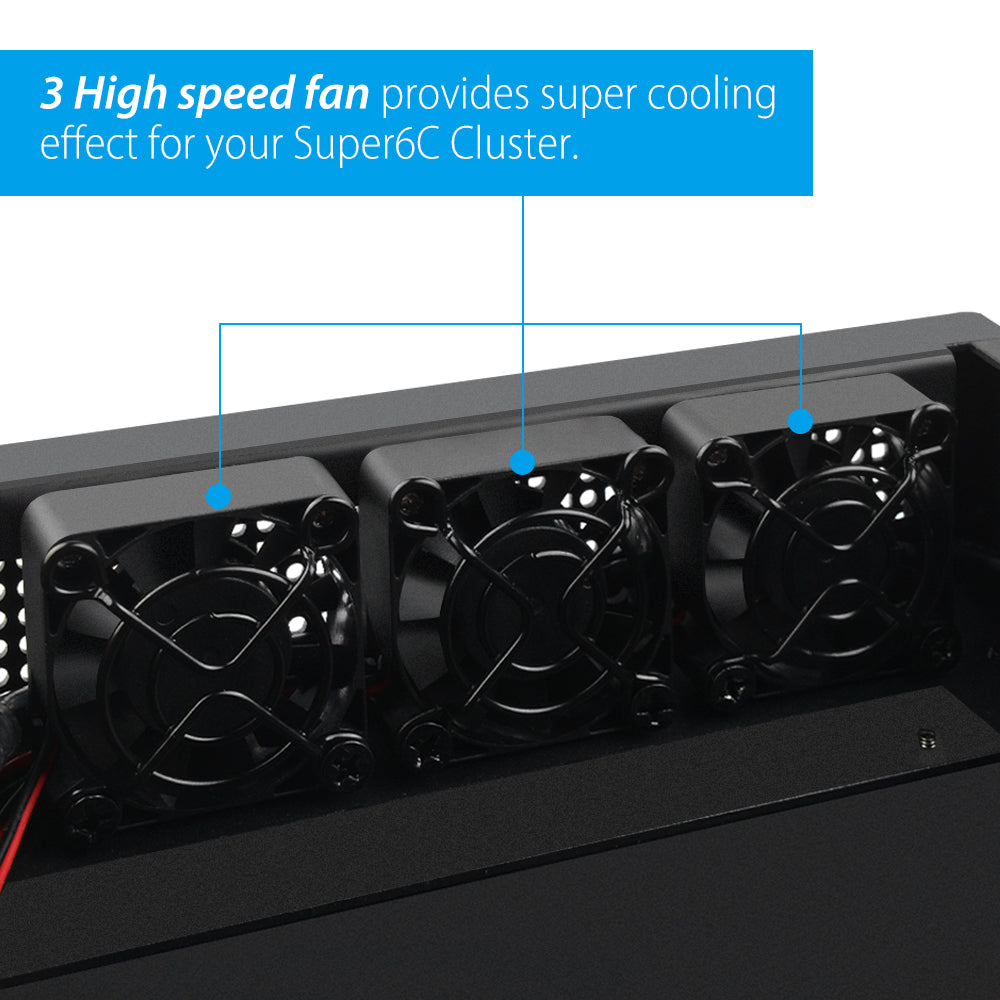 DeskPi Super6C Raspberry Pi CM5/CM4 Cluster Mini-ITX board Kit 6 RPI C – 52Pi Store