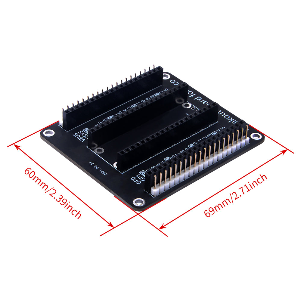52Pi Breakout HAT Board for Raspberry Pi Pico/Pico W – 52Pi Store