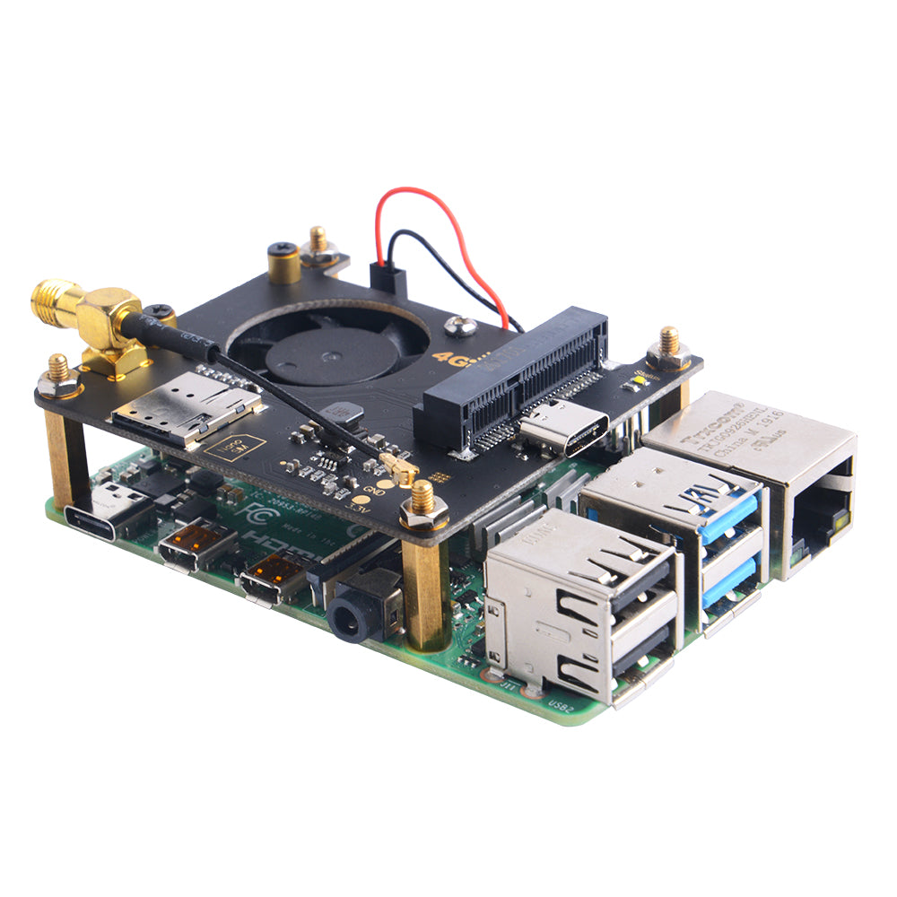 52Pi RPi 4G / 3G Hat for Raspberry Pi Zero/Zero W/Zero WH/2B/3B/3B+/4B ...