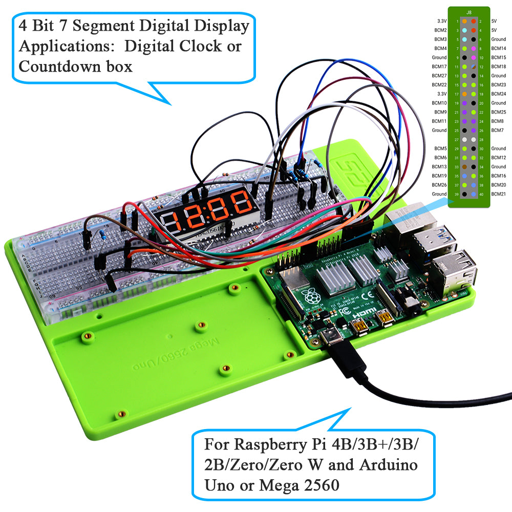 52Pi ABS Experiment Holder Platform Development Breadboard for Raspber ...