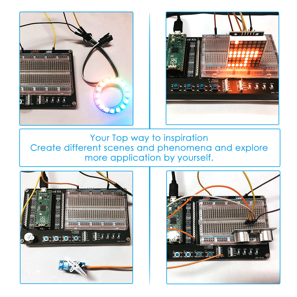 52pi Raspberry Pi Pico Micro Python Programing Kit With Raspberry Pi P