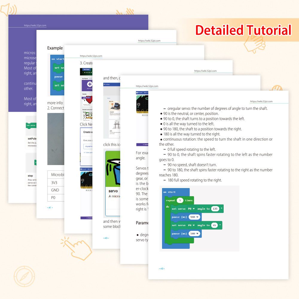 52Pi BBC Micro:bit Basic Starter Kit (V2 Included), Blocks and Python ...