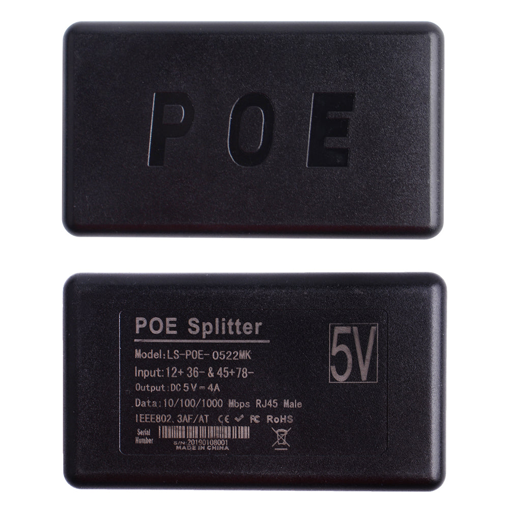 52Pi Gigabit Raspberry Pi 4 B / 3B+ Active PoE Splitter USB TYPE C 48V ...