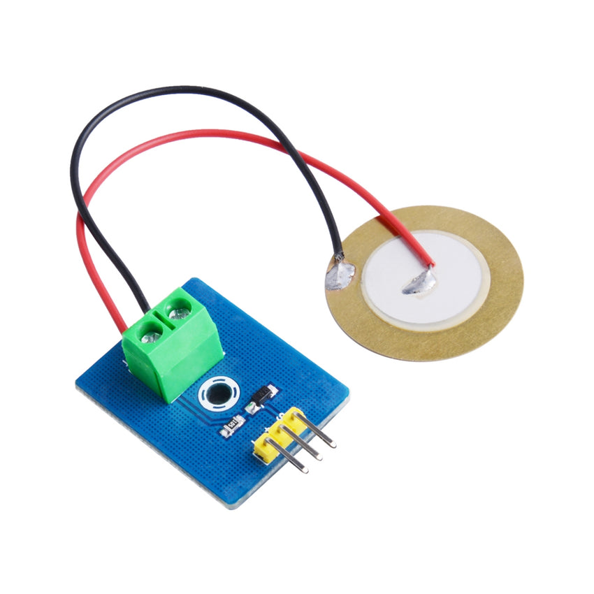 52Pi Raspberry Pi Vibration Sensor Module Ceramic Piezo Analog Signal ...